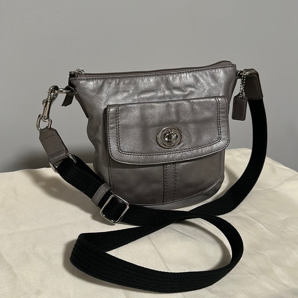 Coach | Bags | Coach Hamilton Silver Leather | Poshmark